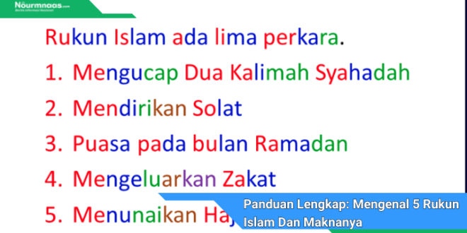 Panduan Lengkap: Mengenal 5 Rukun Islam Dan Maknanya - Nourmnaas